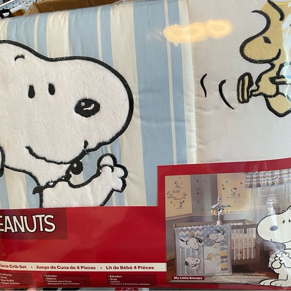 Lambs & Ivy | Other | Snoopy 4 Piece Crib Set | Poshmark